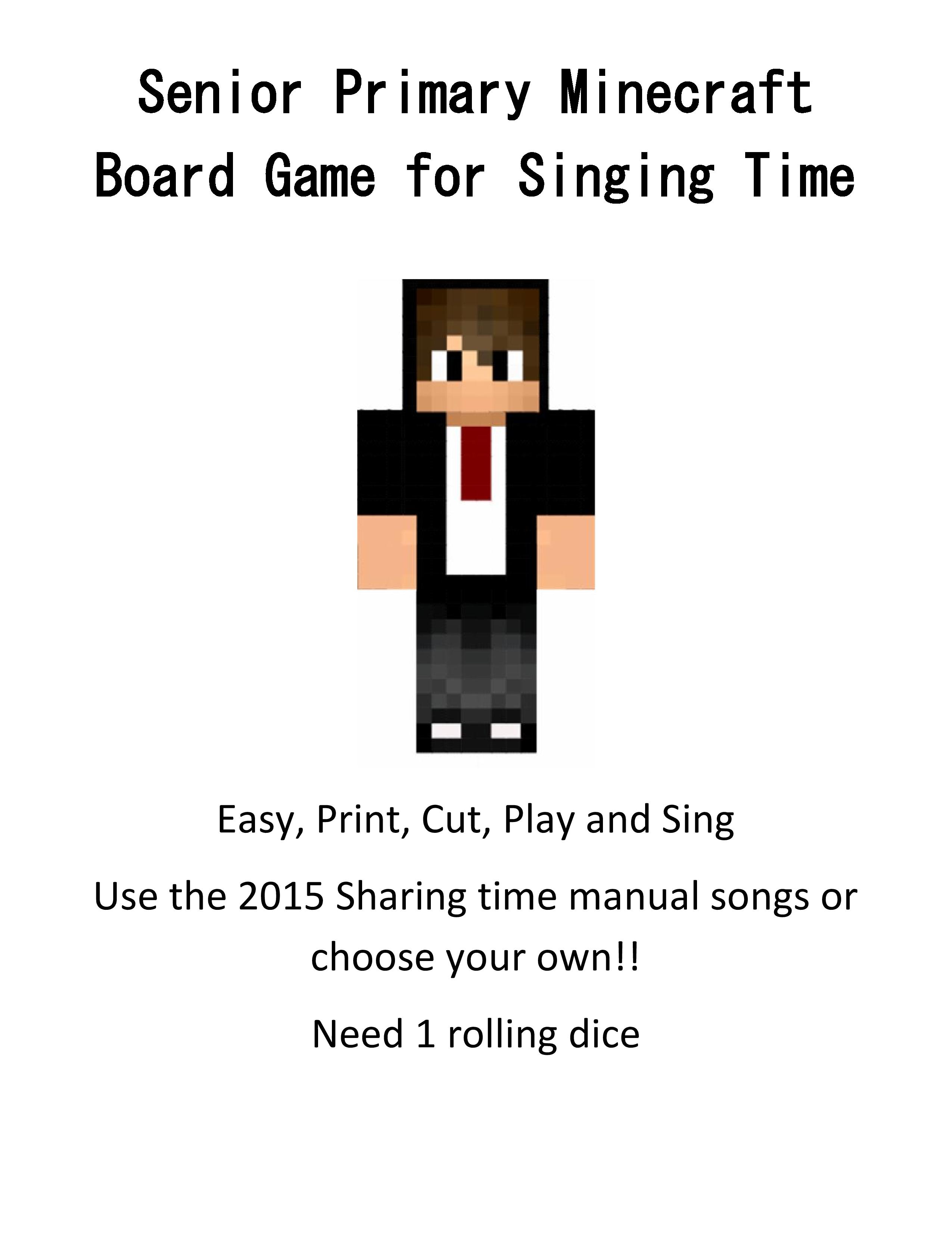 Minecraft Themed Singing Time or FHE Game | Hubbard's Cupboard